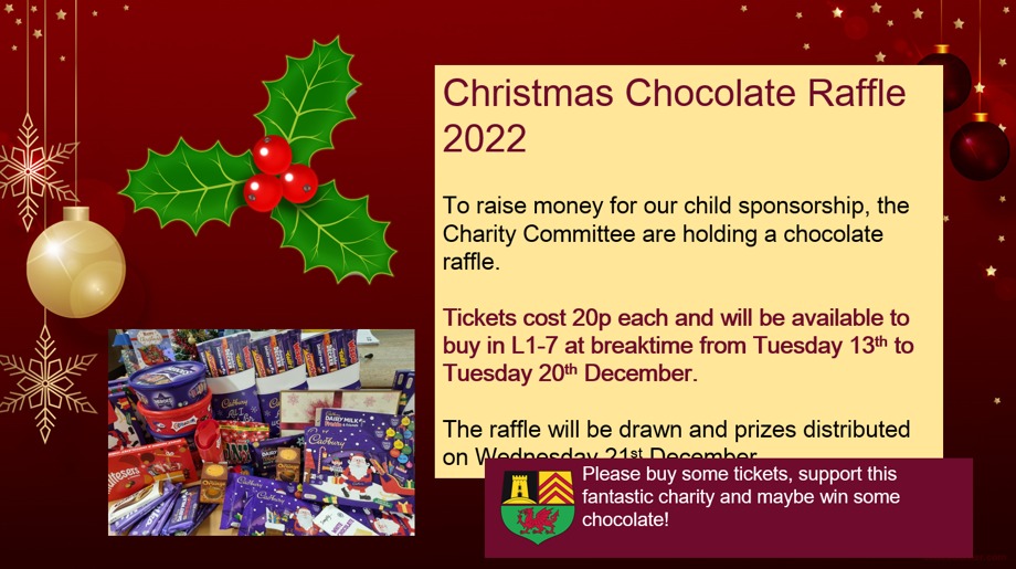 Fitzalan Christmas Chocolate Raffle - News Blog - Fitzalan High School